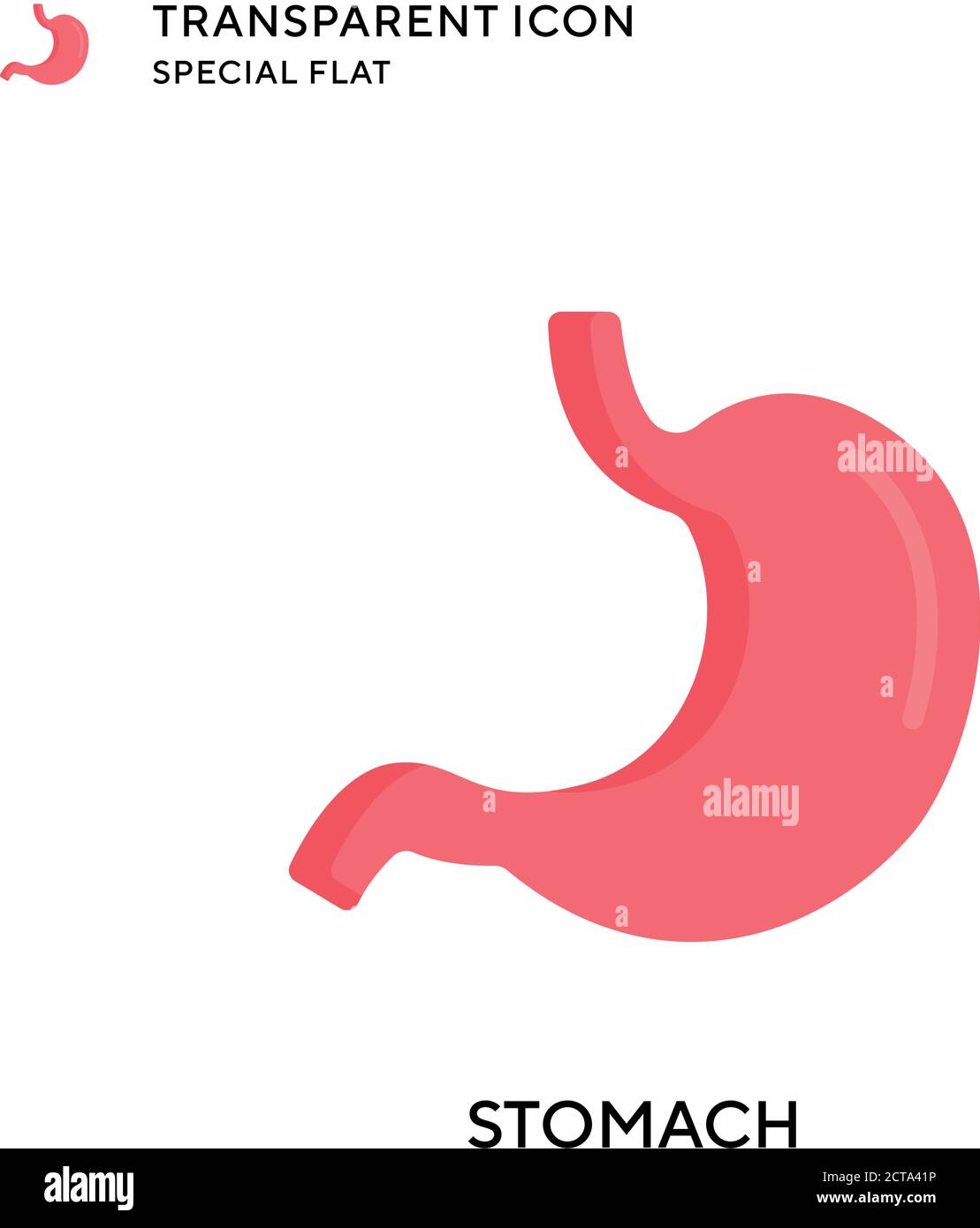 Stomach vector icon. Flat style illustration. EPS 10 vector Stock ...