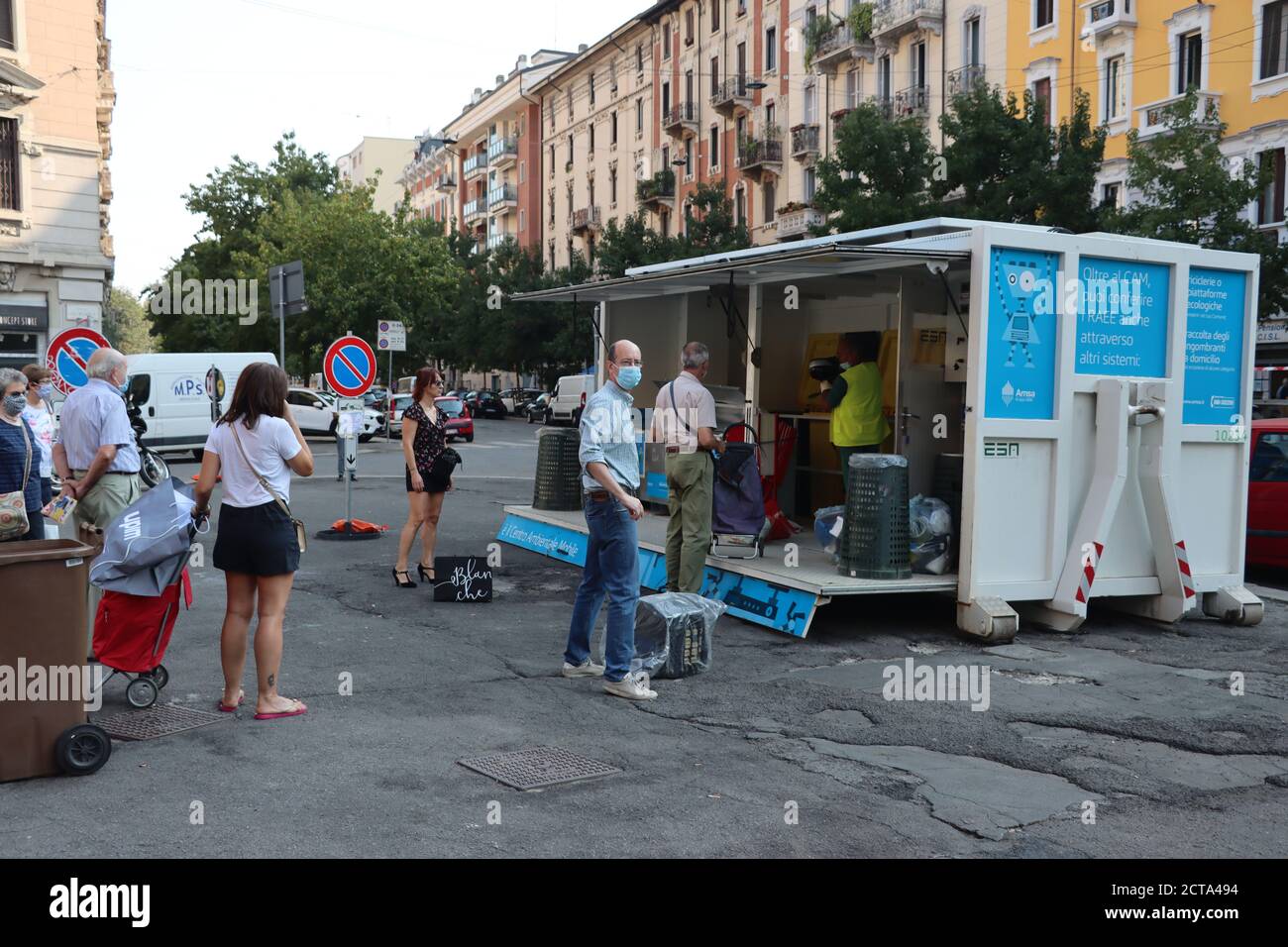 Recycling Recycle Bins Italy High Resolution Stock Photography and ...