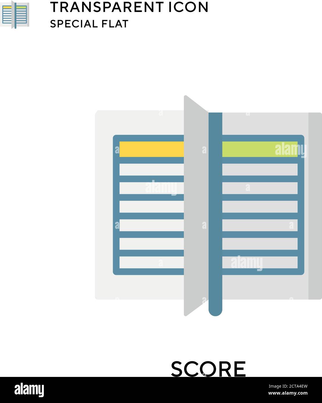 Score vector icon. Flat style illustration. EPS 10 vector Stock Vector ...