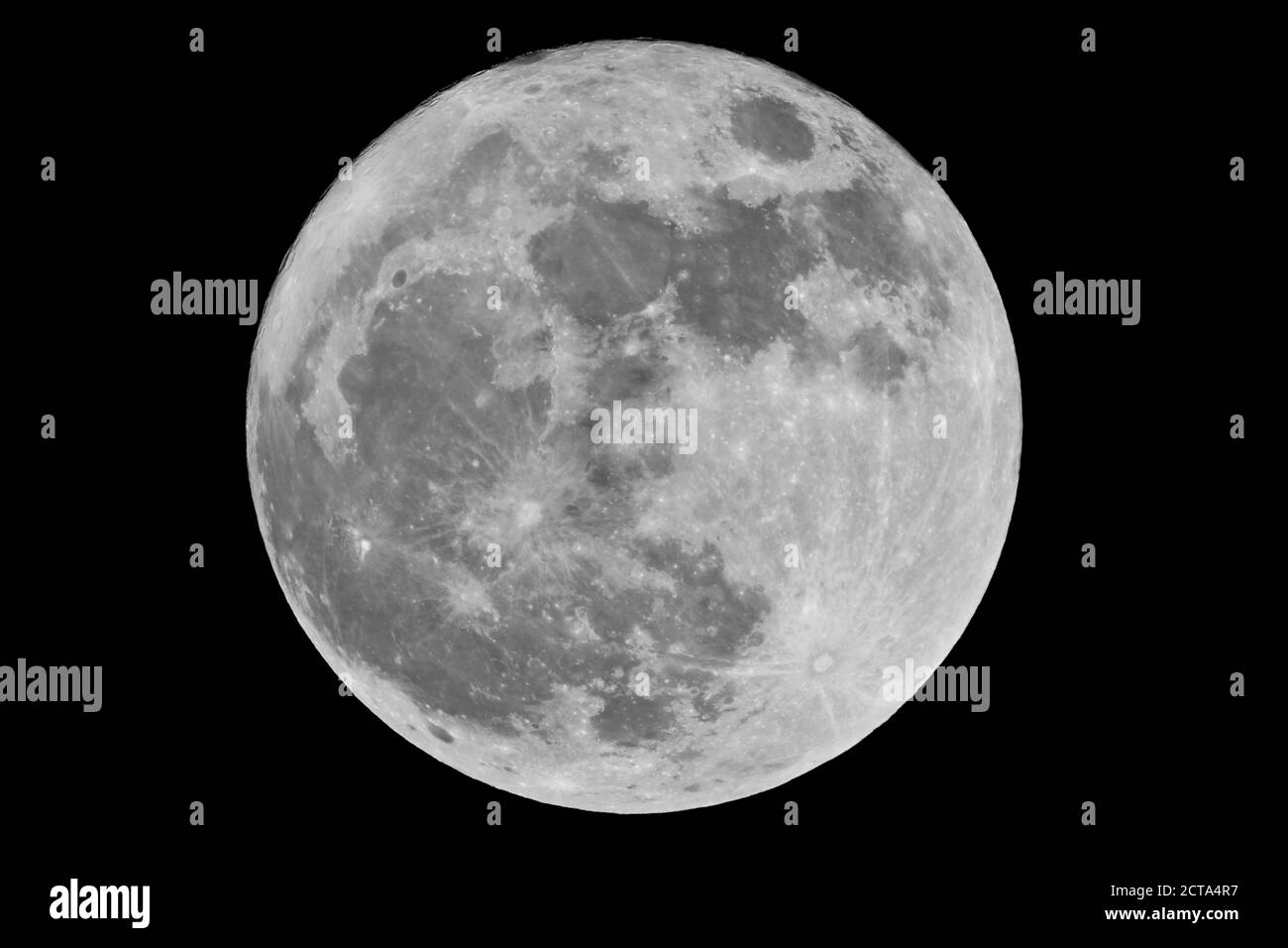 Germany, Full moon in sky Stock Photo - Alamy