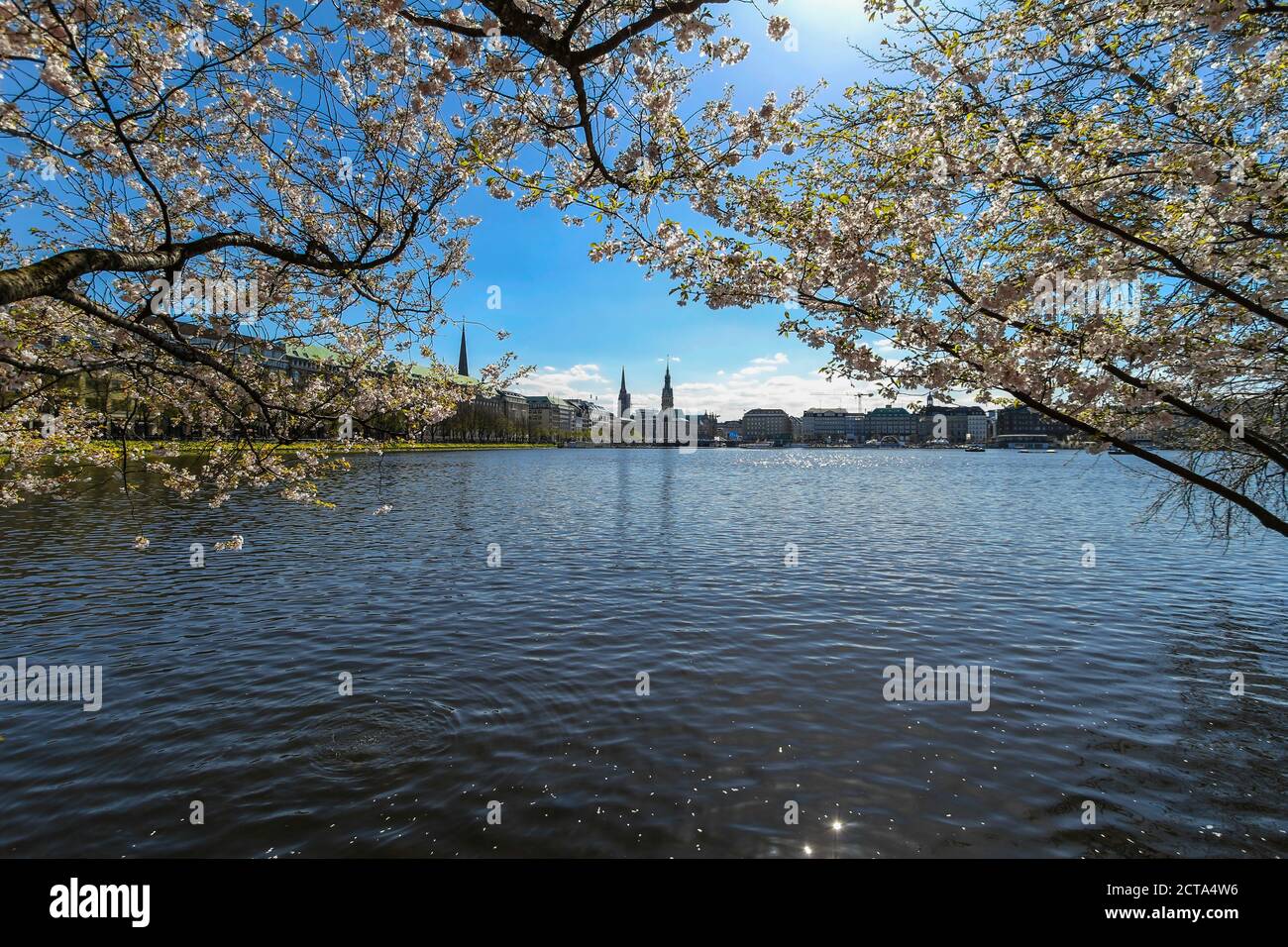 Germany, Hamburg, Inner Alster in spring Stock Photo - Alamy
