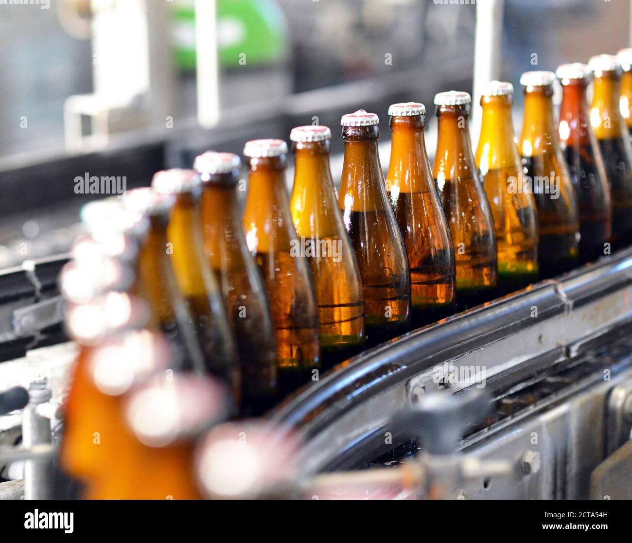 Germany, bottling plant of a brewery Stock Photo - Alamy