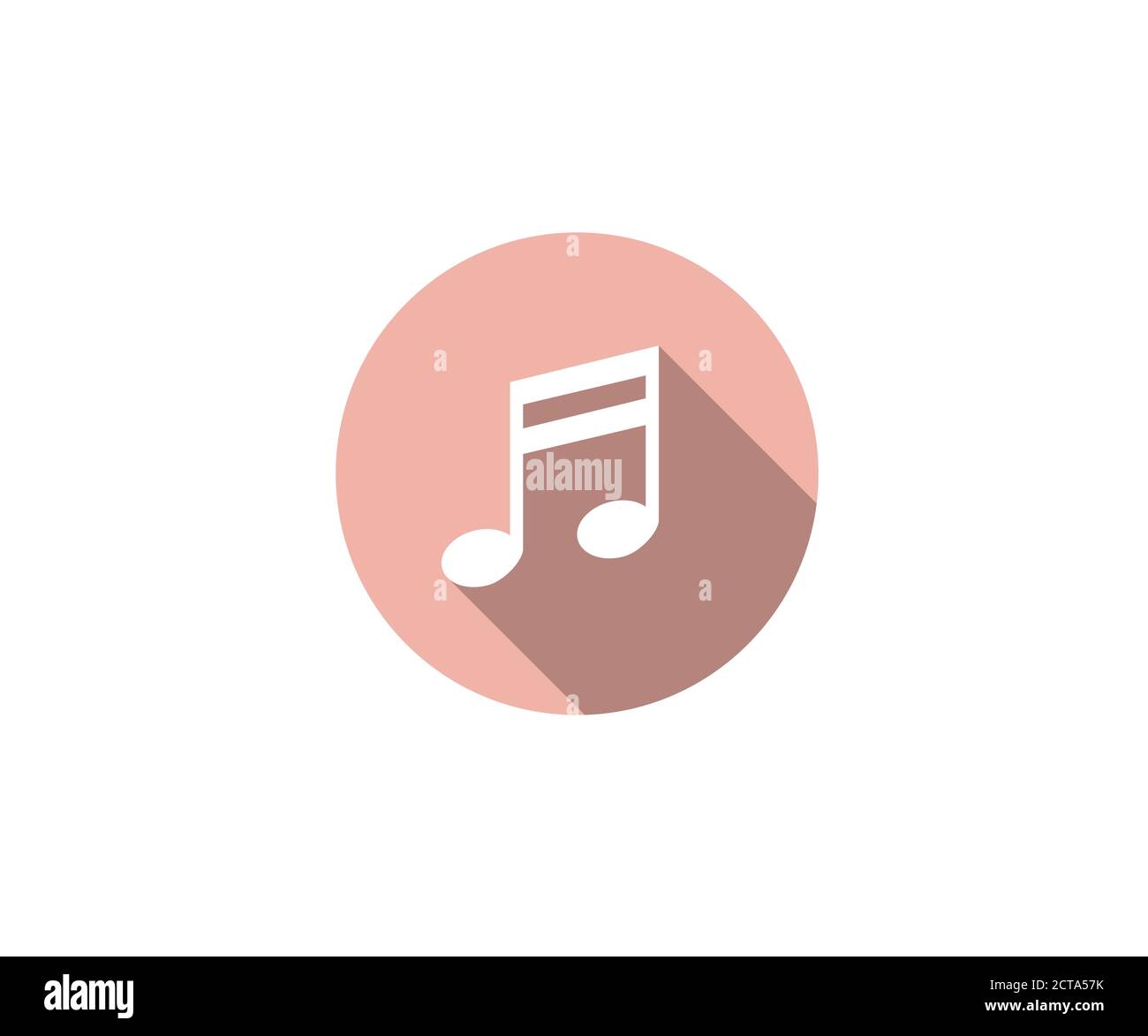 Audio, music note, notes icon. Vector illustration, flat design Stock ...