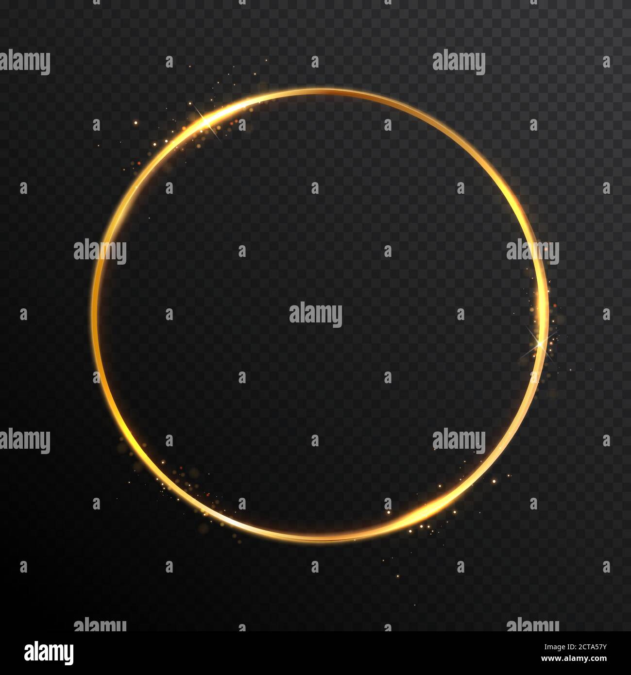 Vector Gold glitter light frame Stock Vector Image & Art - Alamy