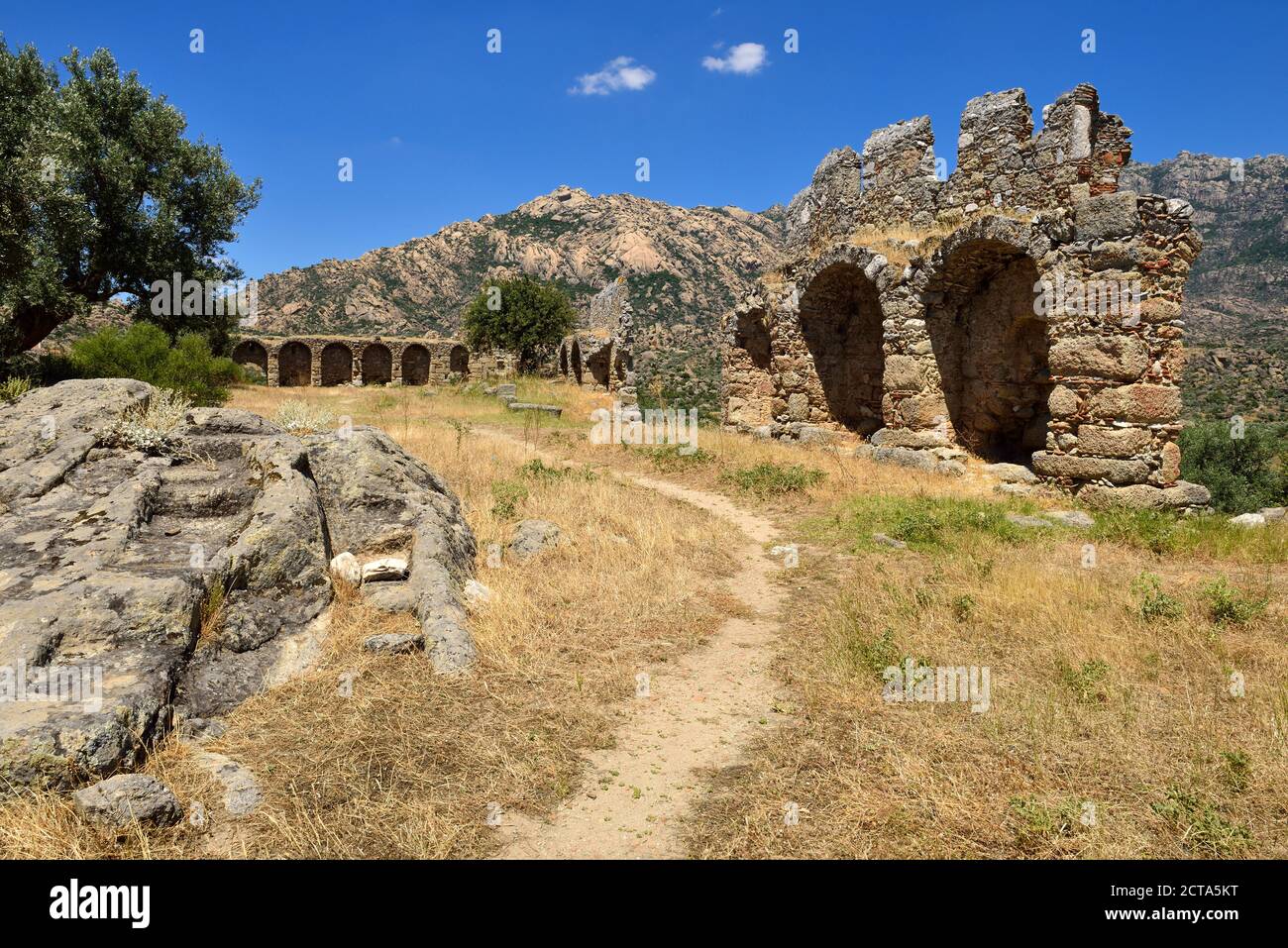 Turkey, Mugla Province, Bafa Lake Nature Park, Kapikiri, medieval ...