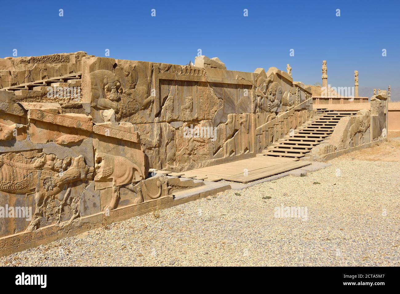 View to reliefs of darius palace hi-res stock photography and images ...