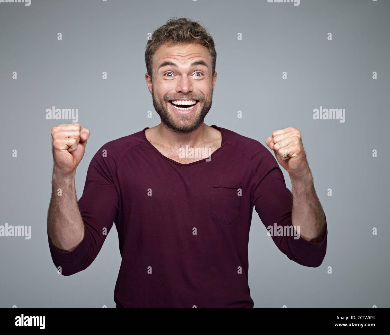 Portrait of successful and happy man Stock Photo - Alamy