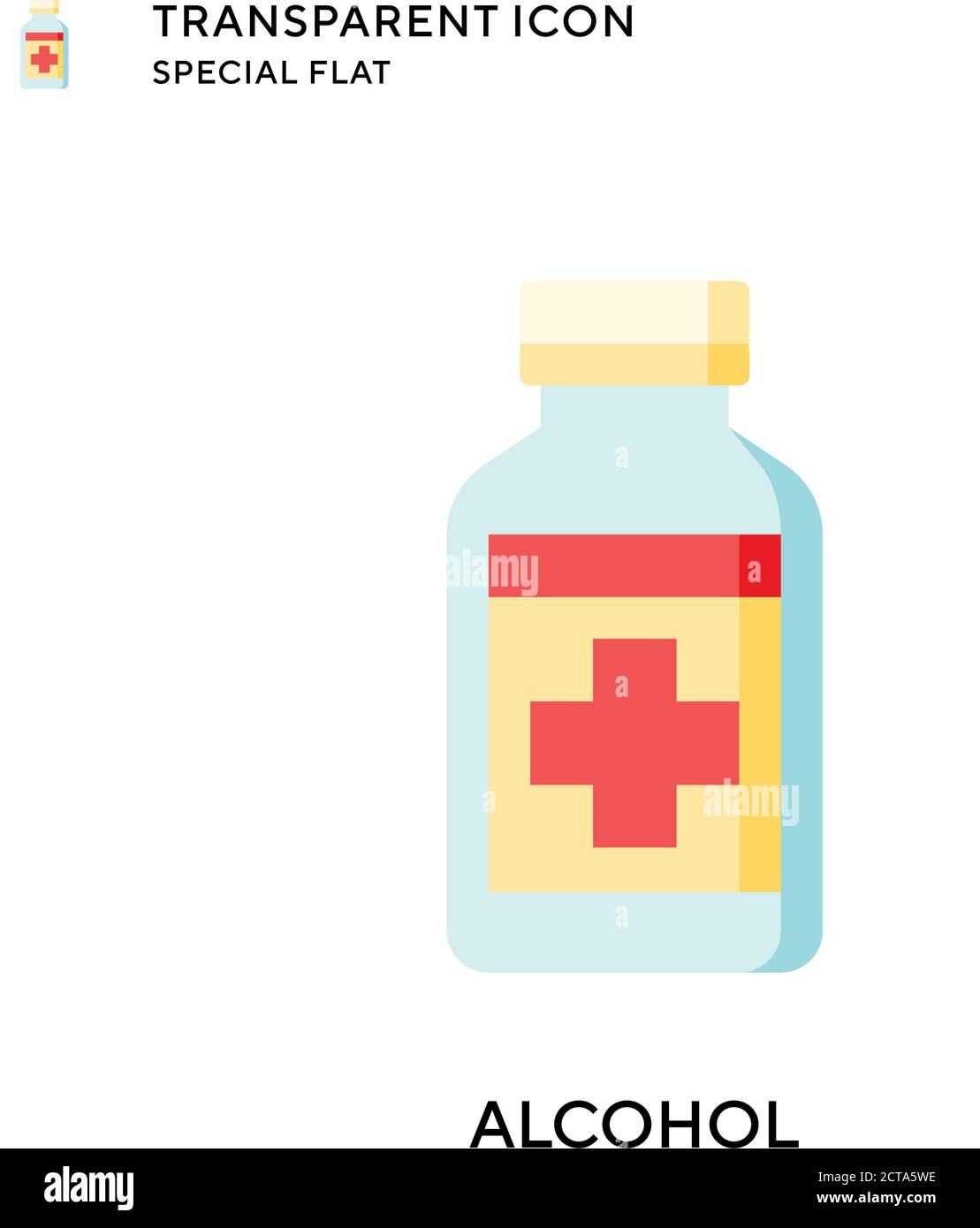 Alcohol vector icon. Flat style illustration. EPS 10 vector Stock ...