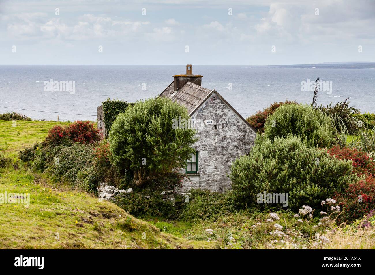 Ireland, View of Stone house in Doolin Stock Photo - Alamy