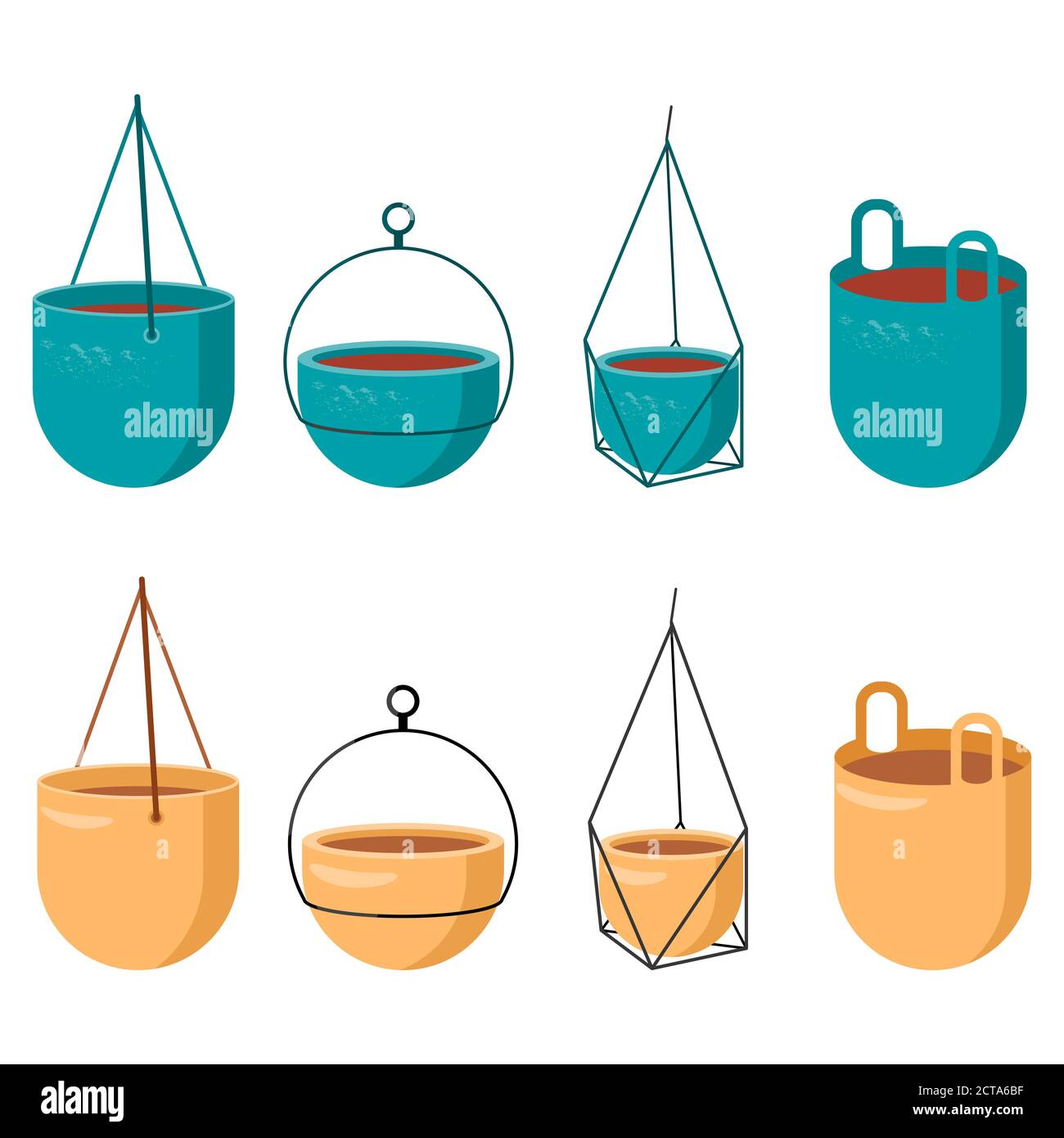 Phone planter Stock Vector Images - Alamy