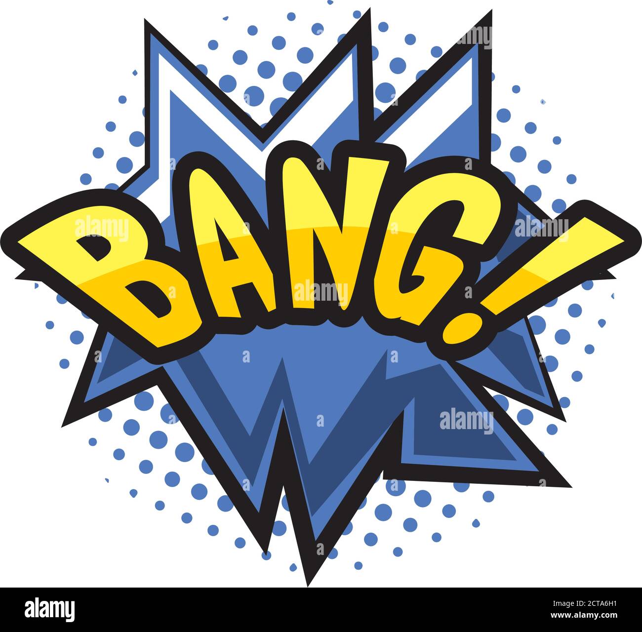 pop art bang explosion bubble detailed style icon design of retro ...