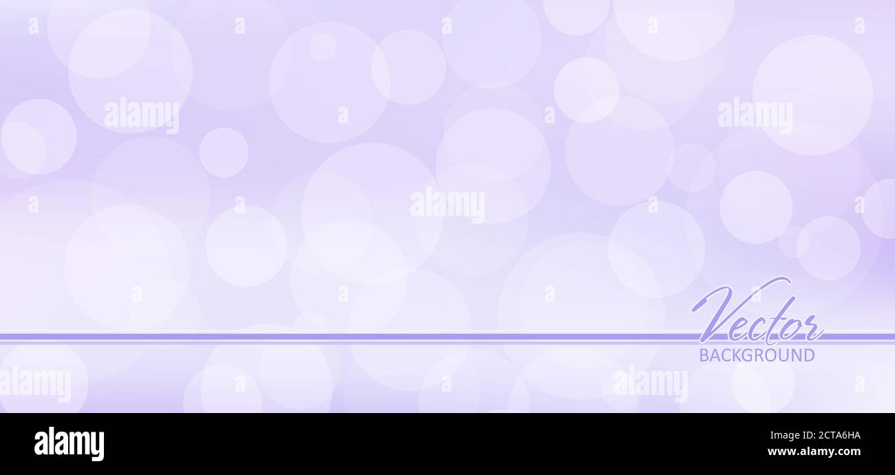 Abstract minimal lavender color background with bokeh effect. Subtle vector graphic pattern ...