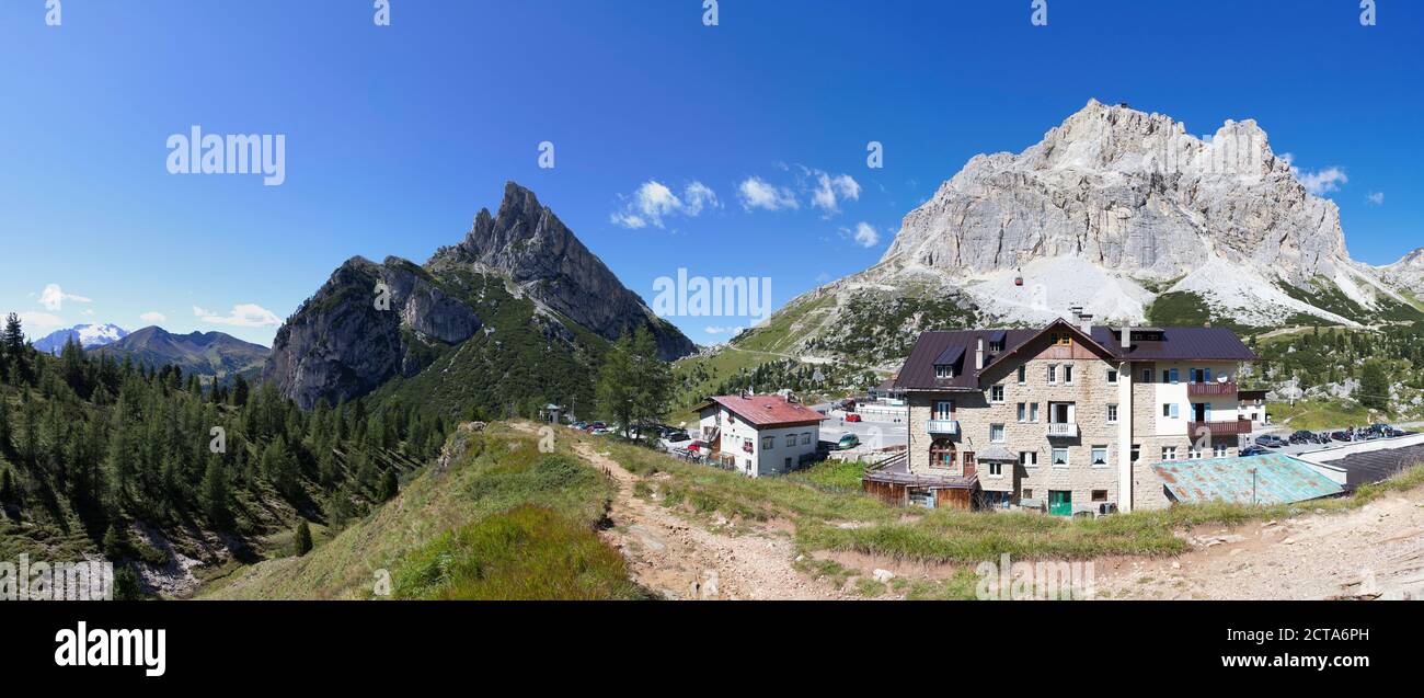 Italy, Veneto, Falzarego Pass, Lagazuoi and Tofane Stock Photo - Alamy