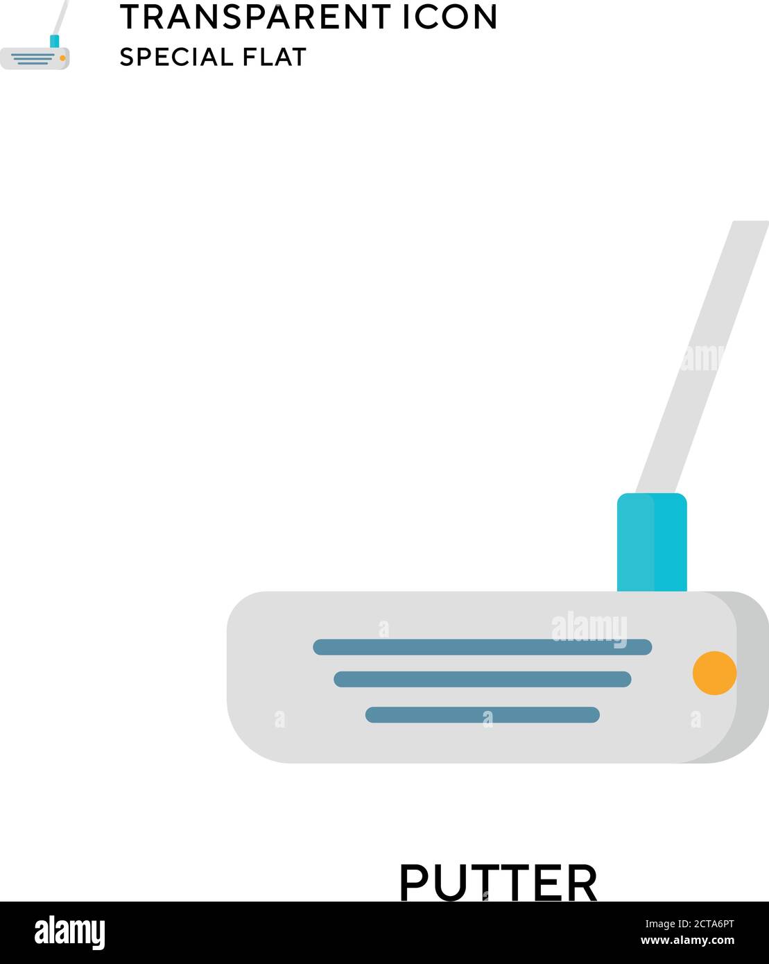 Vintage Golf Putter Stock Vector Images - Alamy