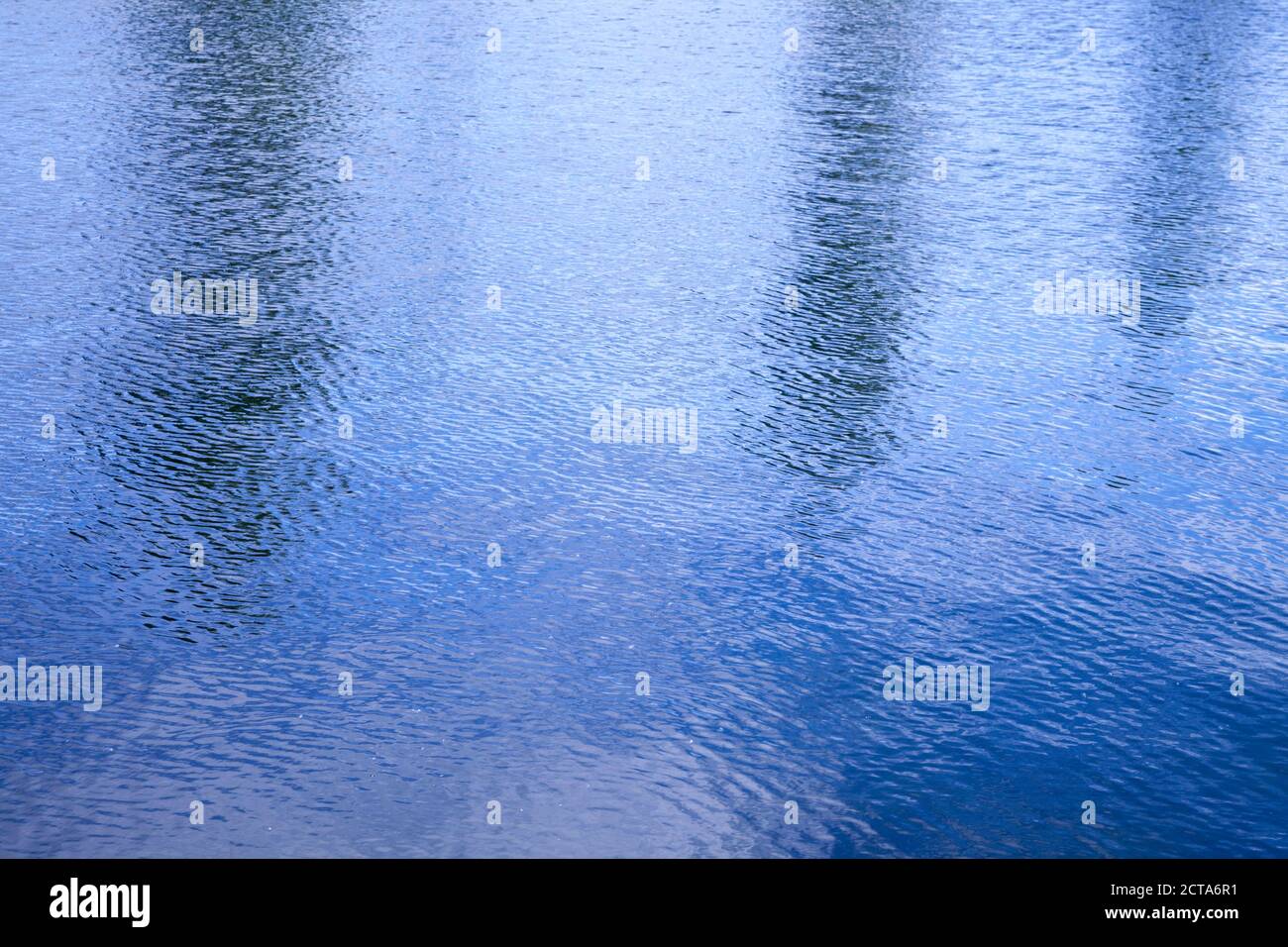 Water surface with reflection Stock Photo - Alamy