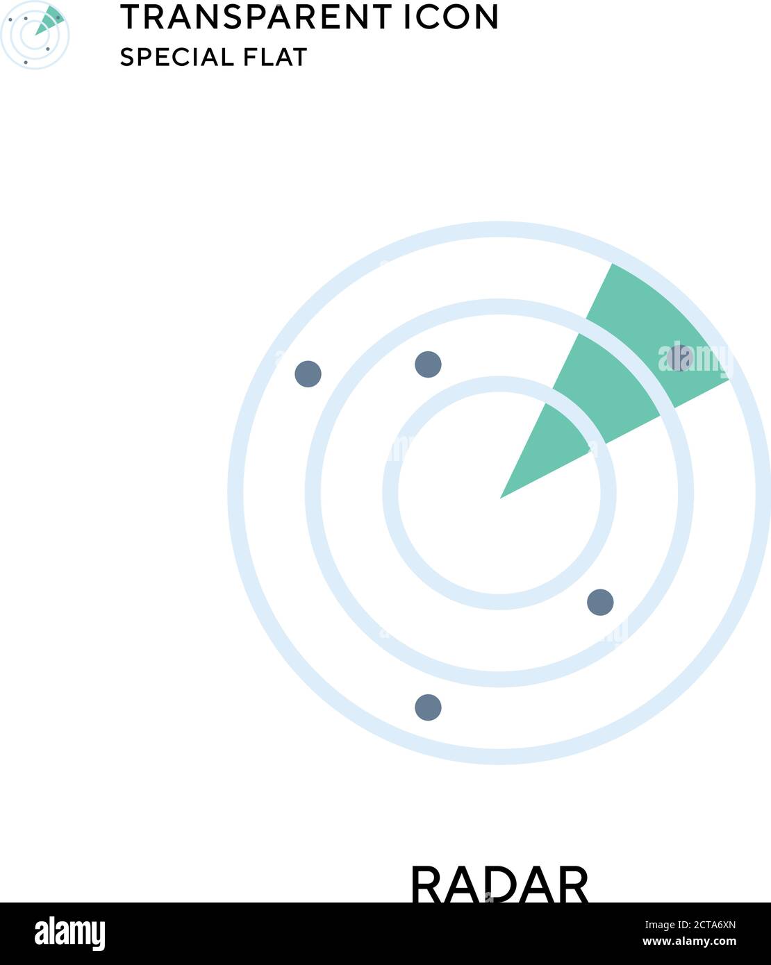 Radar vector icon. Flat style illustration. EPS 10 vector Stock Vector ...