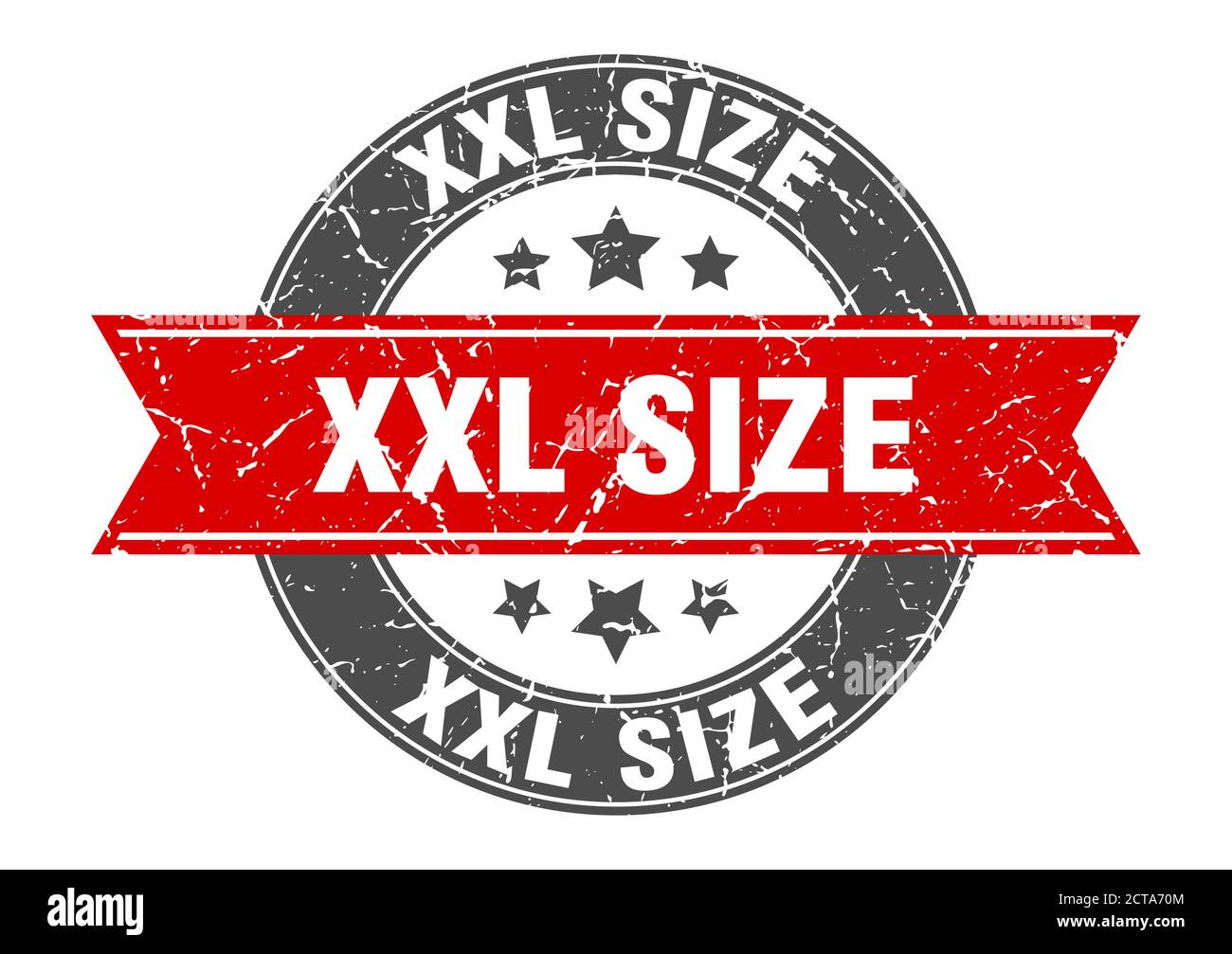 xxl size round stamp with ribbon. sign. label Stock Vector Image & Art ...