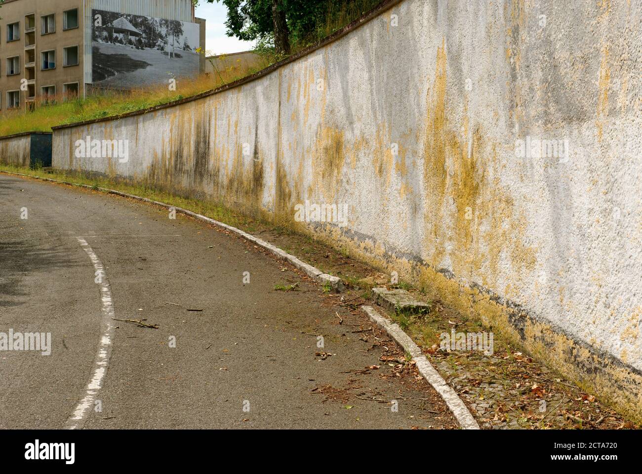 Germany, Brandenburg, Wustermark, Olympic village 1936, decaying street ...