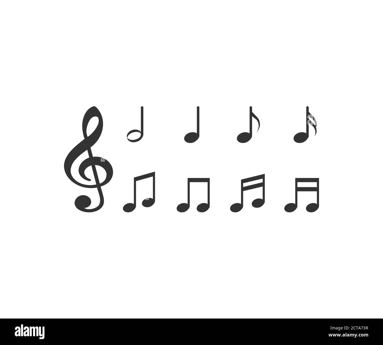 Musical notes sketch collection doodle note hi-res stock photography ...