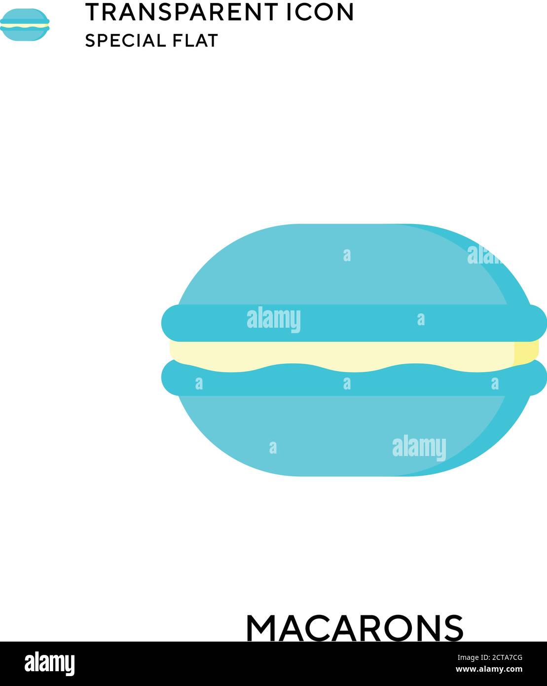 Macarons vector icon. Flat style illustration. EPS 10 vector Stock Vector Image & Art - Alamy