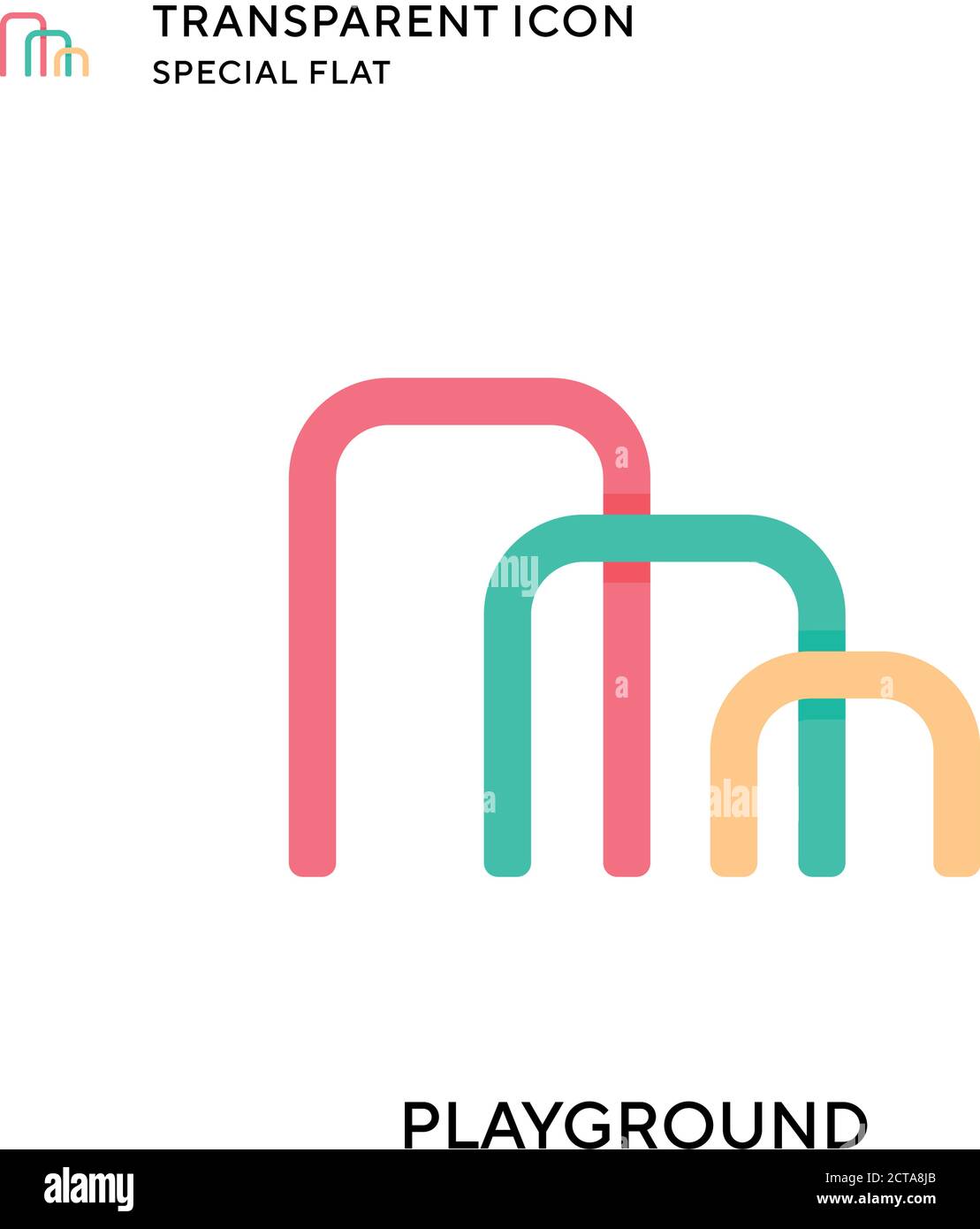 Playground vector icon. Flat style illustration. EPS 10 vector Stock ...