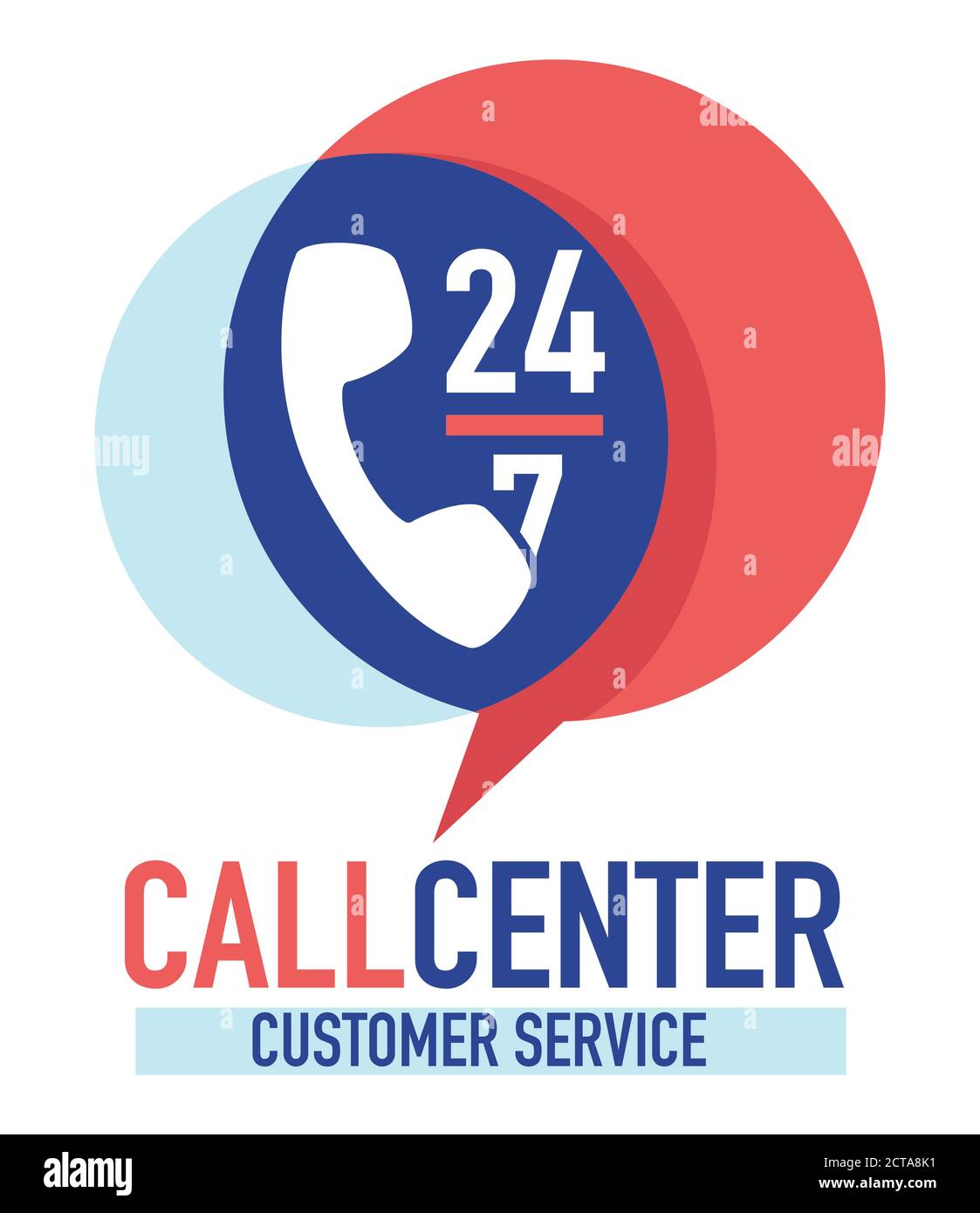 Call center customer service 24 7 clients support or hotline Stock ...