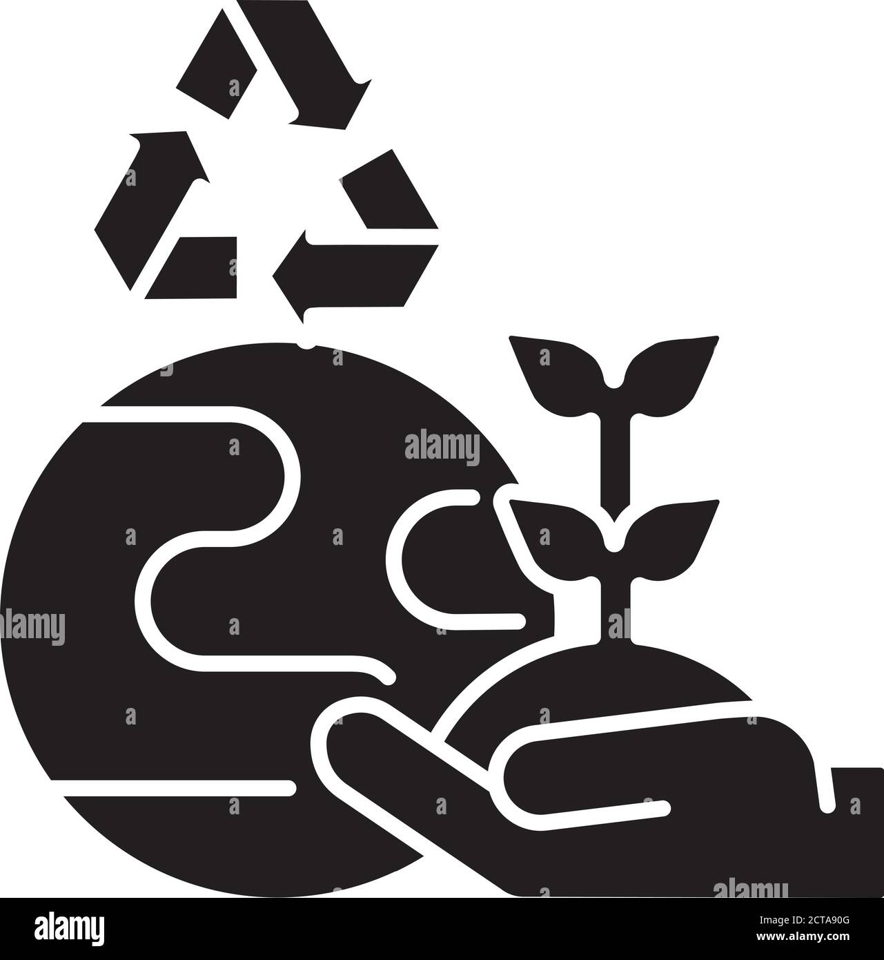 Environmental improvement black glyph icon Stock Vector Image & Art - Alamy