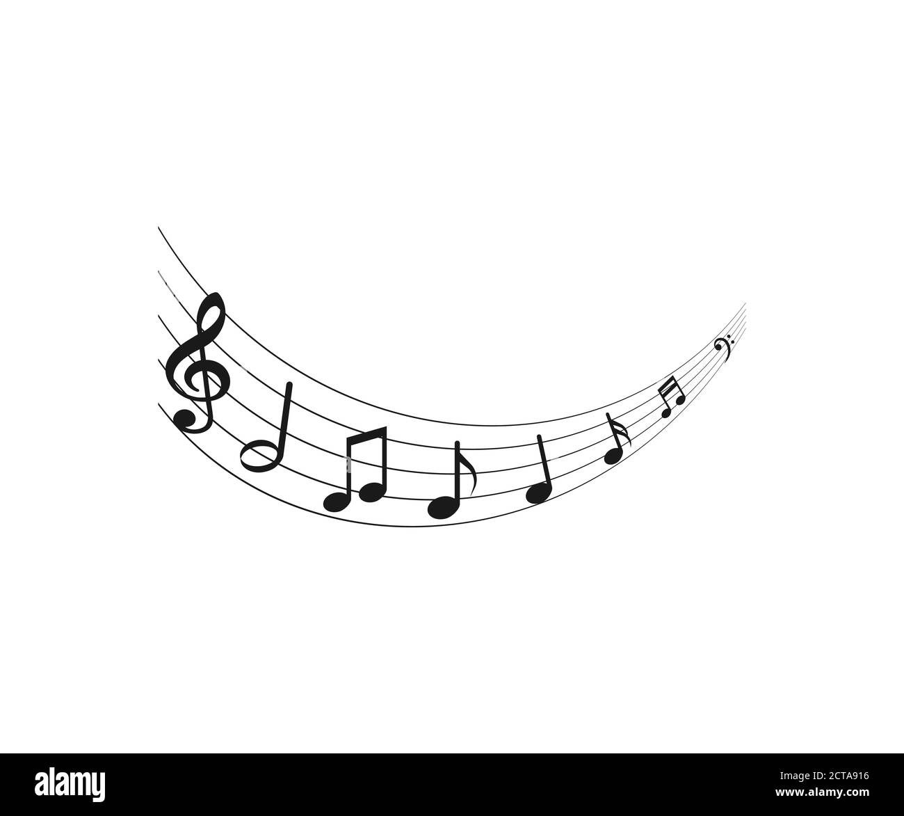 Audio, music note, notes icon Vector illustration flat Stock Vector ...