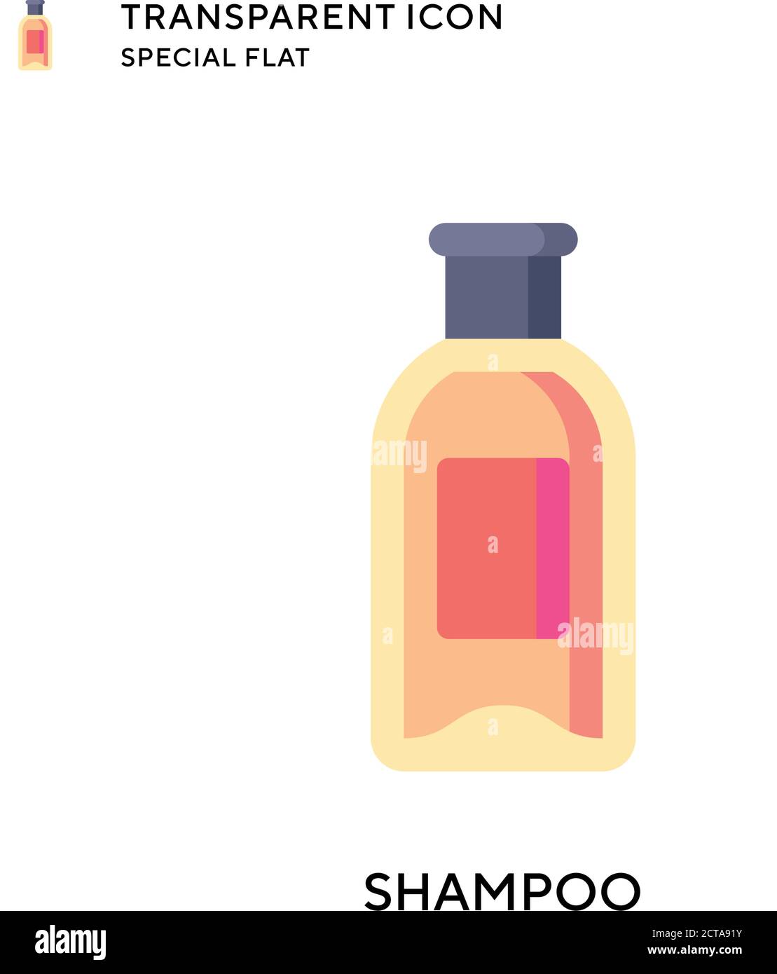 Shampoo vector icon. Flat style illustration. EPS 10 vector Stock ...