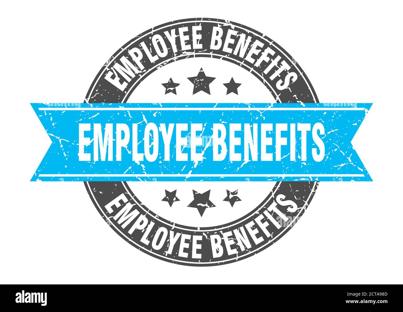 employee benefits round stamp with ribbon. sign. label Stock Vector Image & Art - Alamy