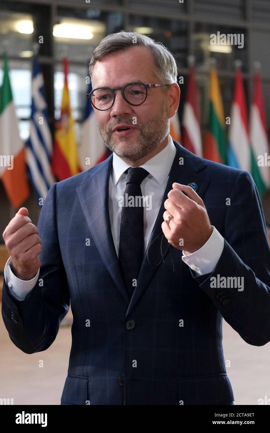 Brussels, Belgium. 22nd Sep, 2020. German Minister of State for Europe ...