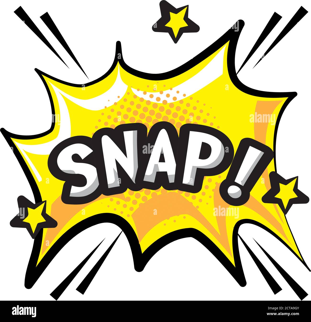 pop art snap explosion bubble detailed style icon design of retro ...