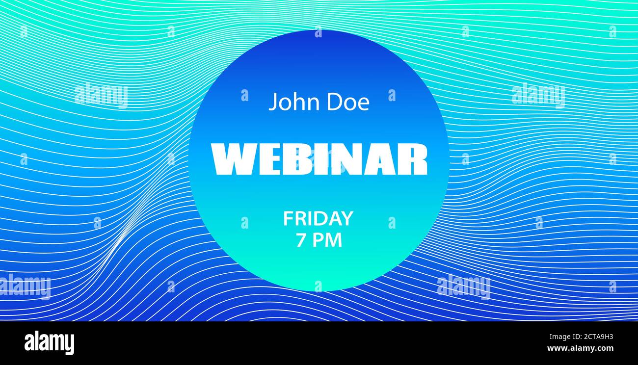 Webinar vector abstract template. Mock up for business conference ...