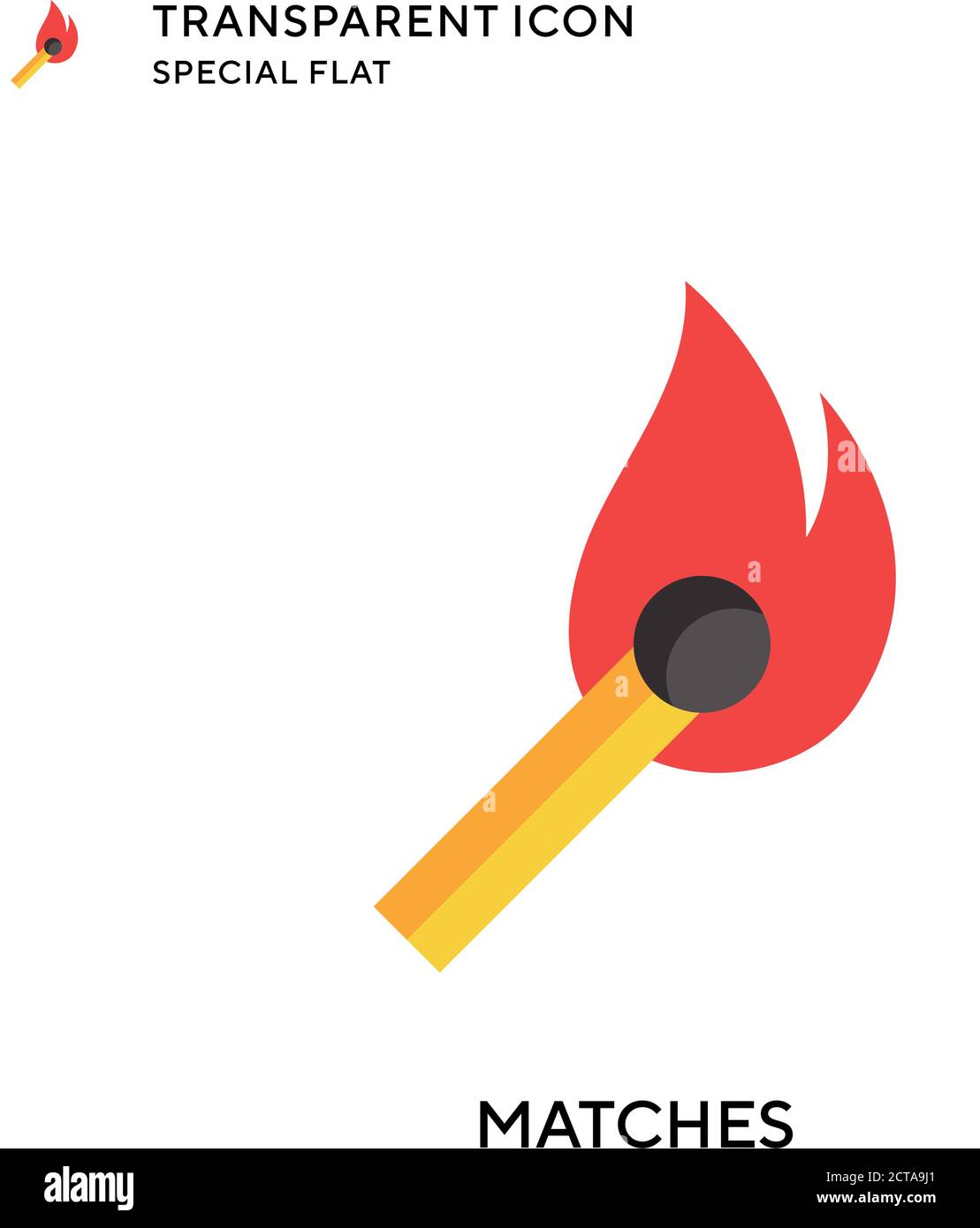 Matches vector icon. Flat style illustration. EPS 10 vector Stock ...