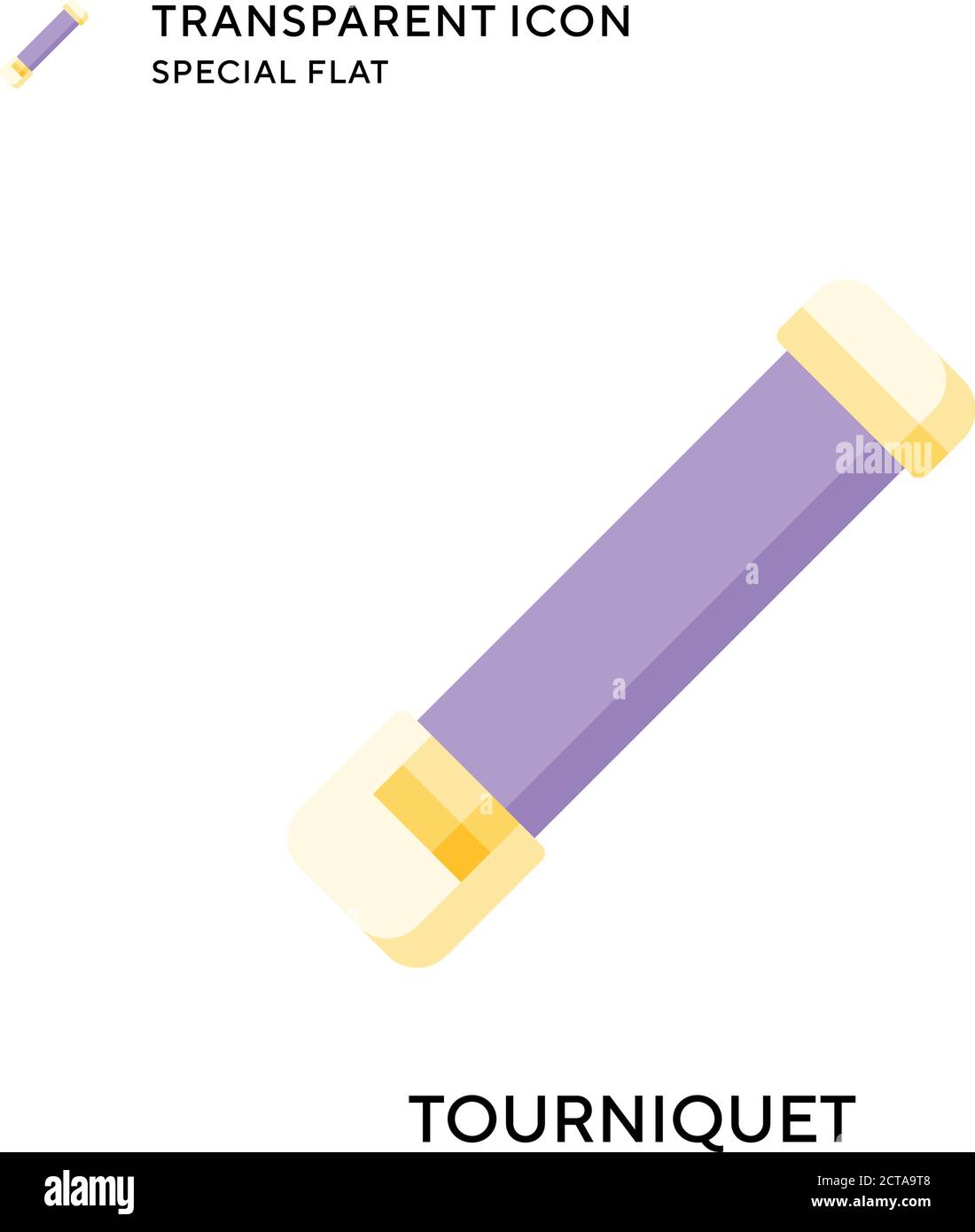 Tourniquet vector icon. Flat style illustration. EPS 10 vector Stock ...