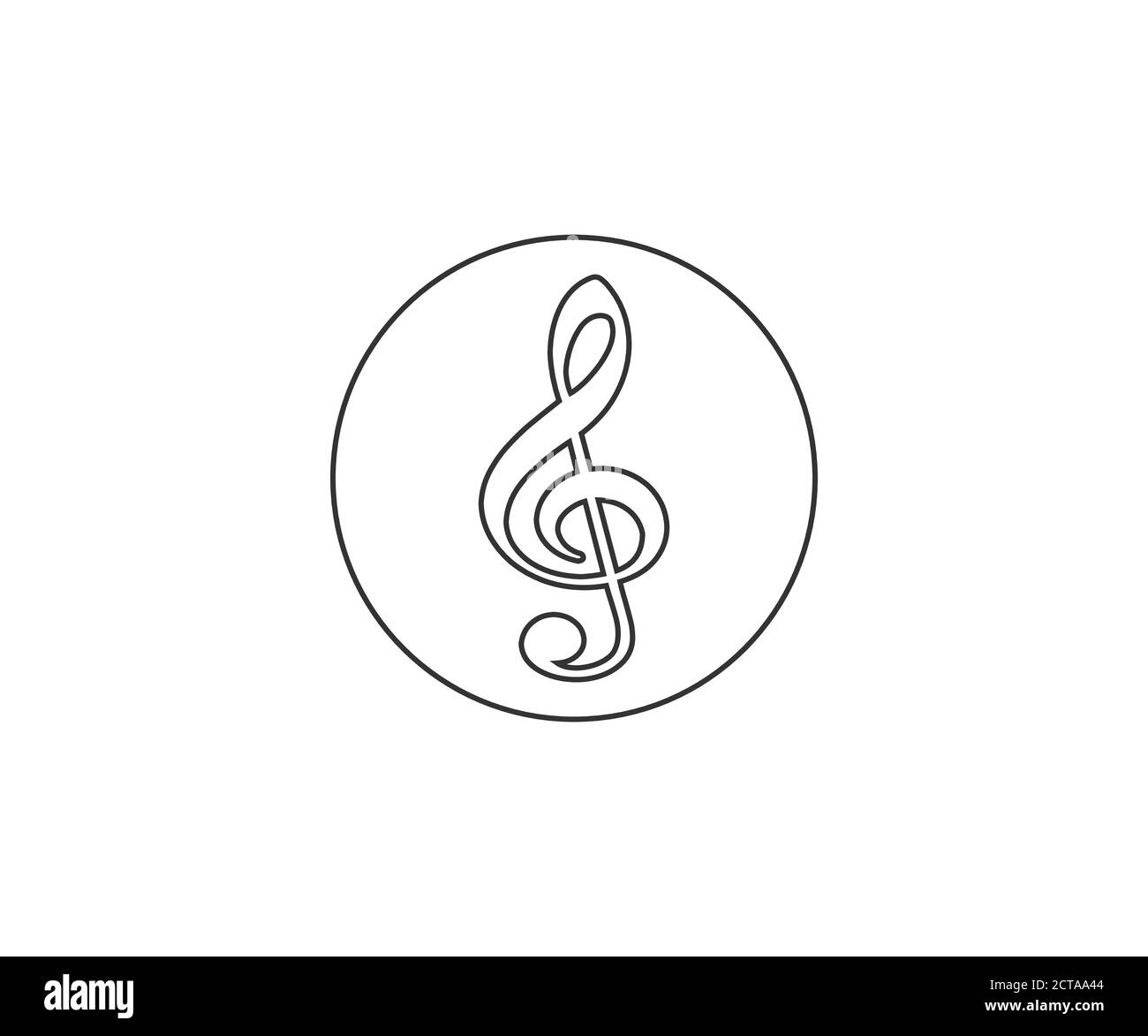 Music notes, treble clef icon. Vector illustration flat Stock Vector ...