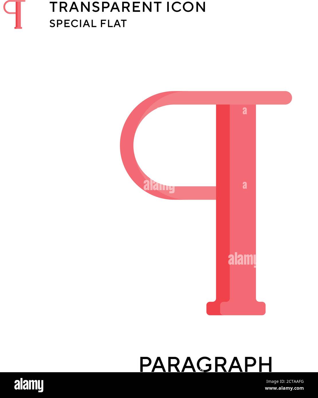 Paragraph vector icon. Flat style illustration. EPS 10 vector Stock ...