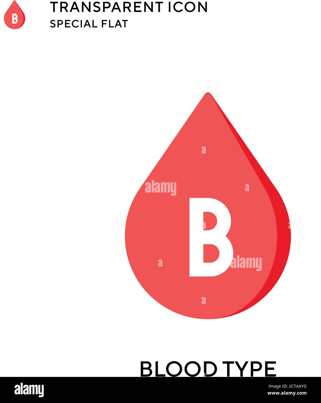 Blood type vector icon. Flat style illustration. EPS 10 vector Stock ...