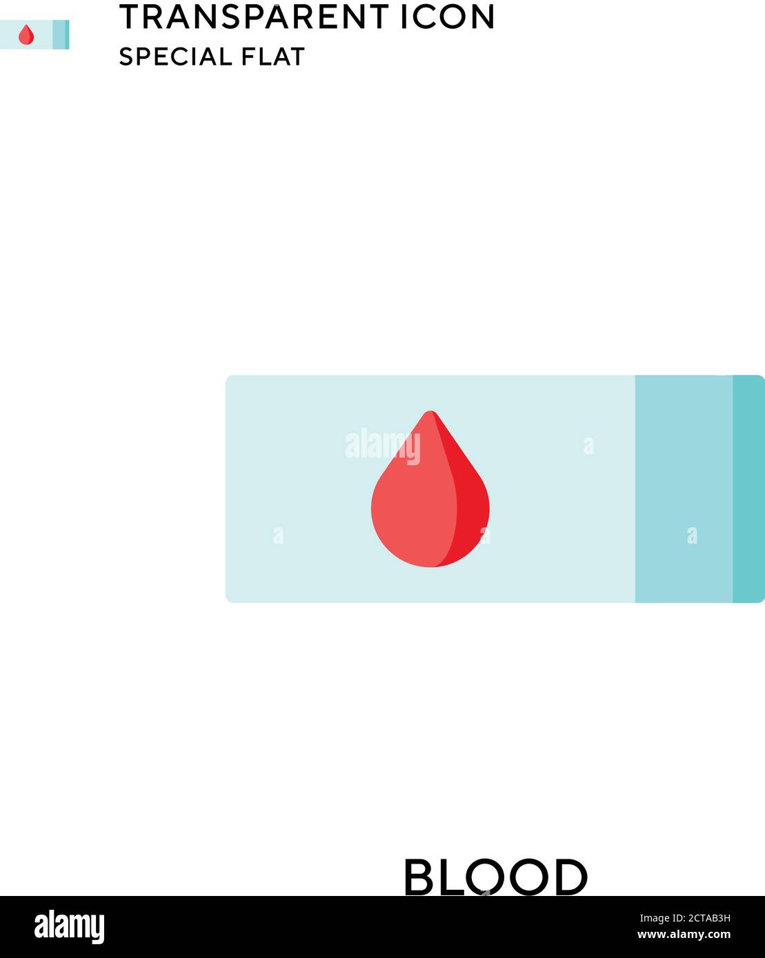 Blood vector icon. Flat style illustration. EPS 10 vector Stock Vector ...