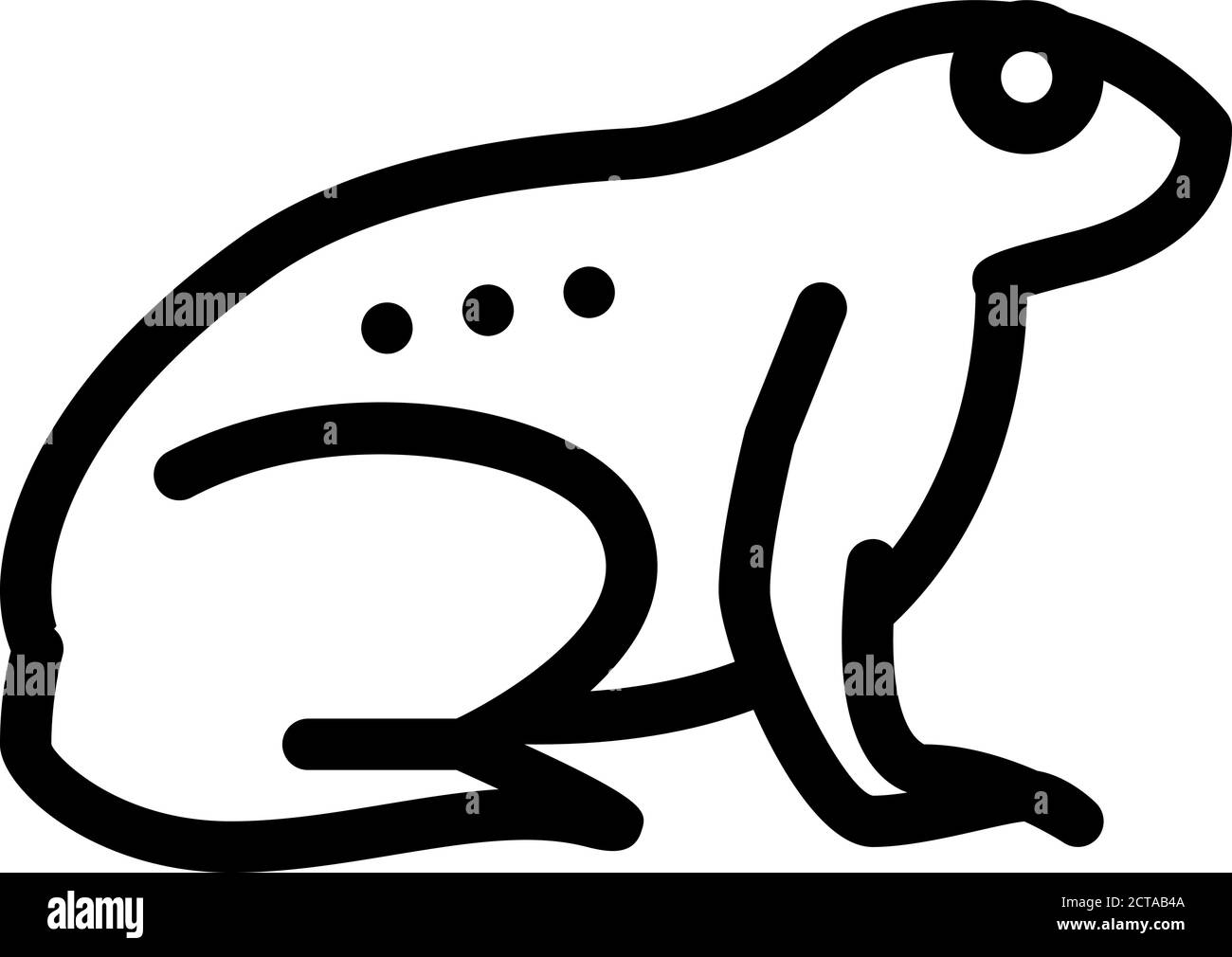 tropical frog icon vector outline symbol illustration Stock Vector ...