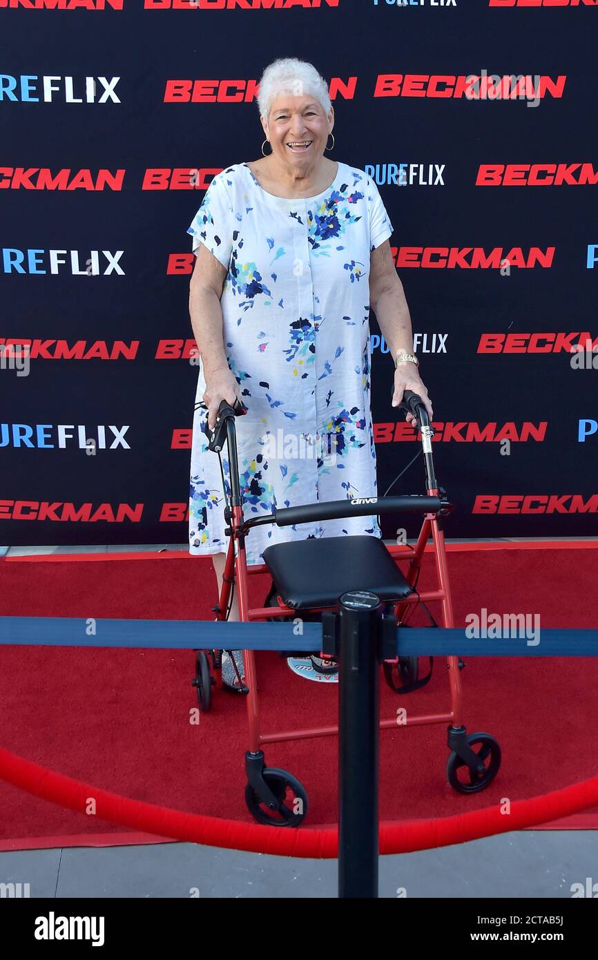 Bryna Weiss at the premiere of the Pure Flix film 'Beckman' at the Universal Hilton Hotel ...