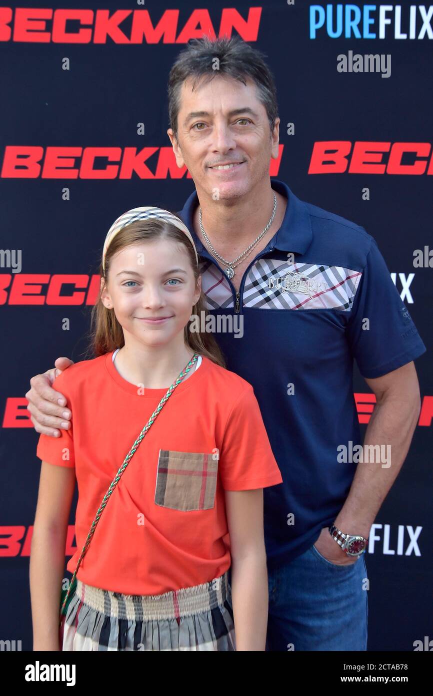 Scott Baio with daughter Bailey Deluca Baio at the premiere of the Pure ...