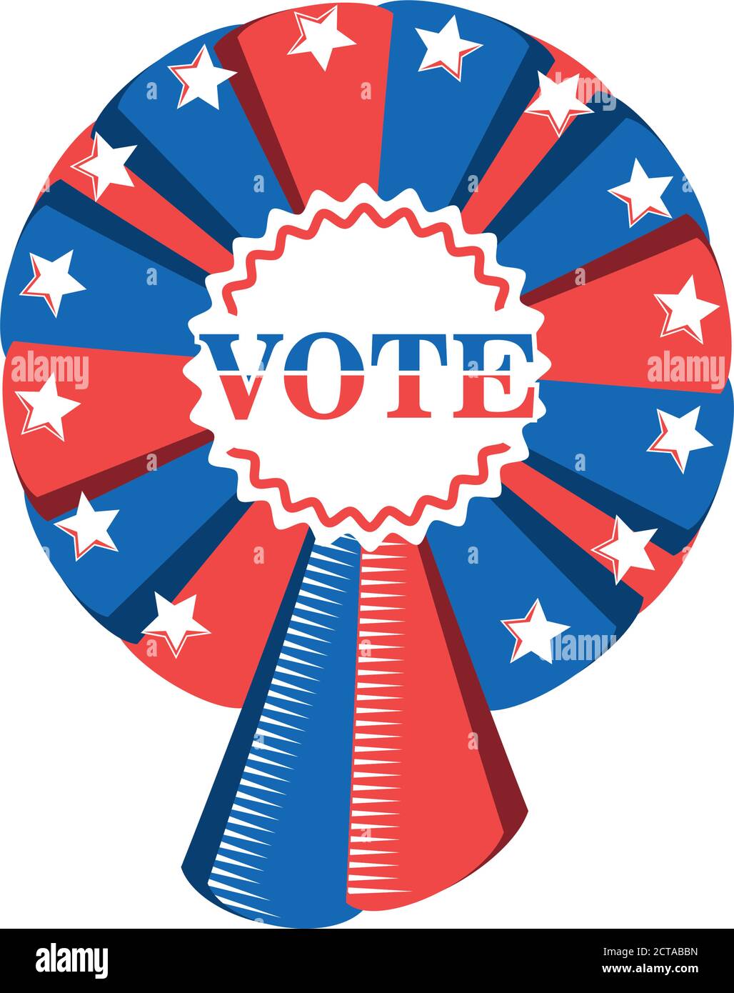 usa vote seal stamp with stars detailed style icon design, elections ...