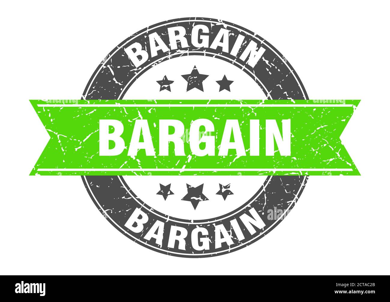 bargain round stamp with ribbon. sign. label Stock Vector Image & Art ...