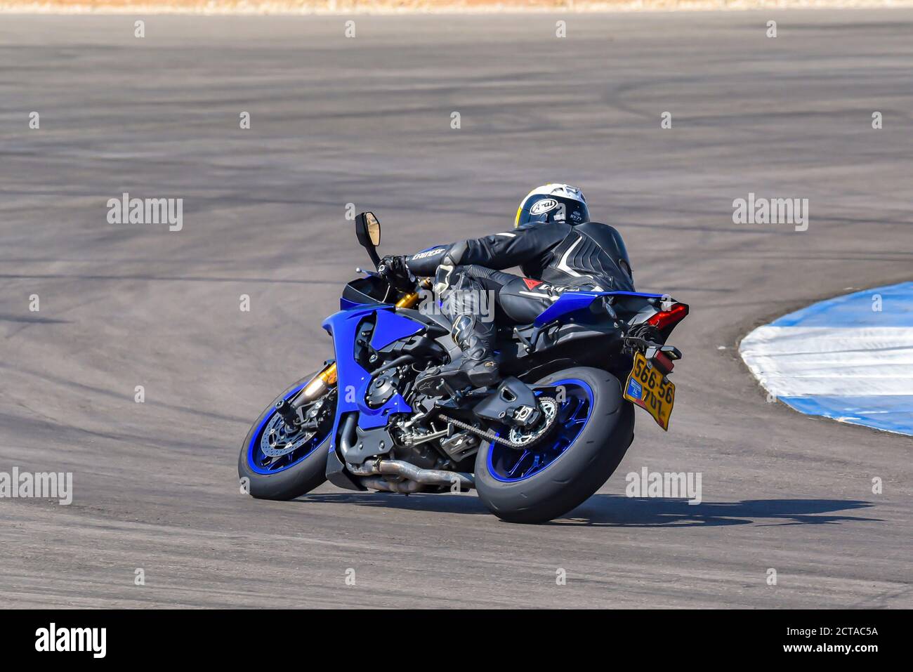 Motorbike racing in circuit. Photographed in Israel Stock Photo - Alamy