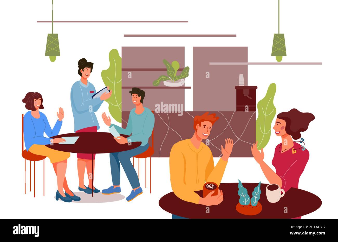 Meeting table cartoon hi-res stock photography and images - Alamy