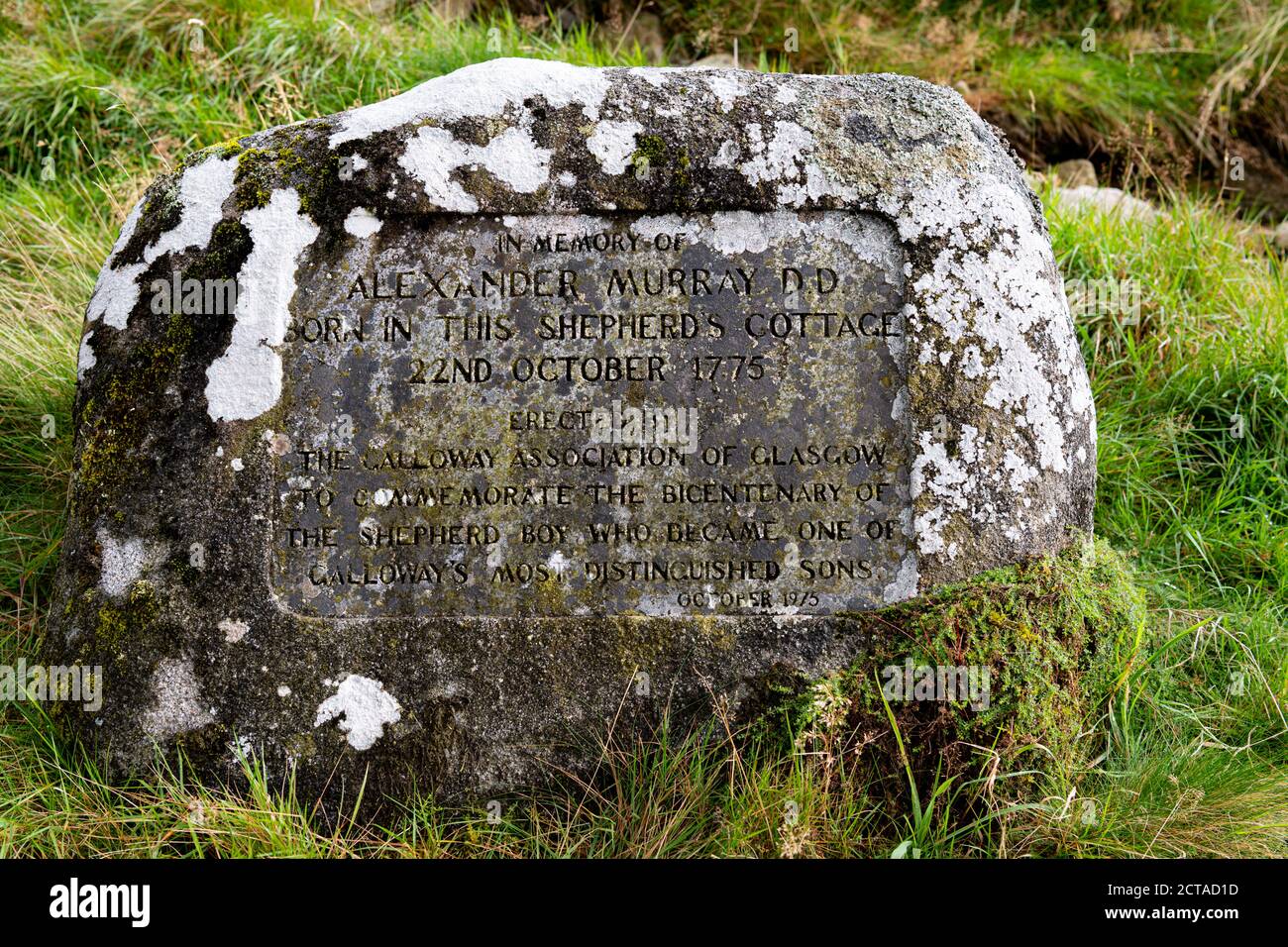 Dumfries & Galloway, Scotland - Sep 11 2020; Alexander Murray memorial ...