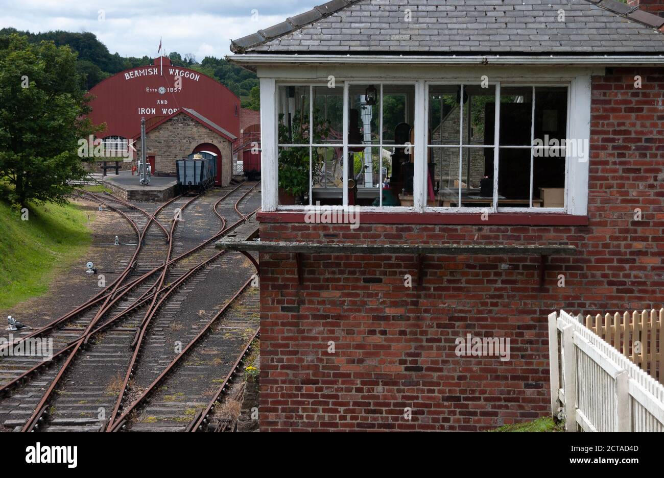 The Railway Station at Beamish Open Air Museum in County Durham ...