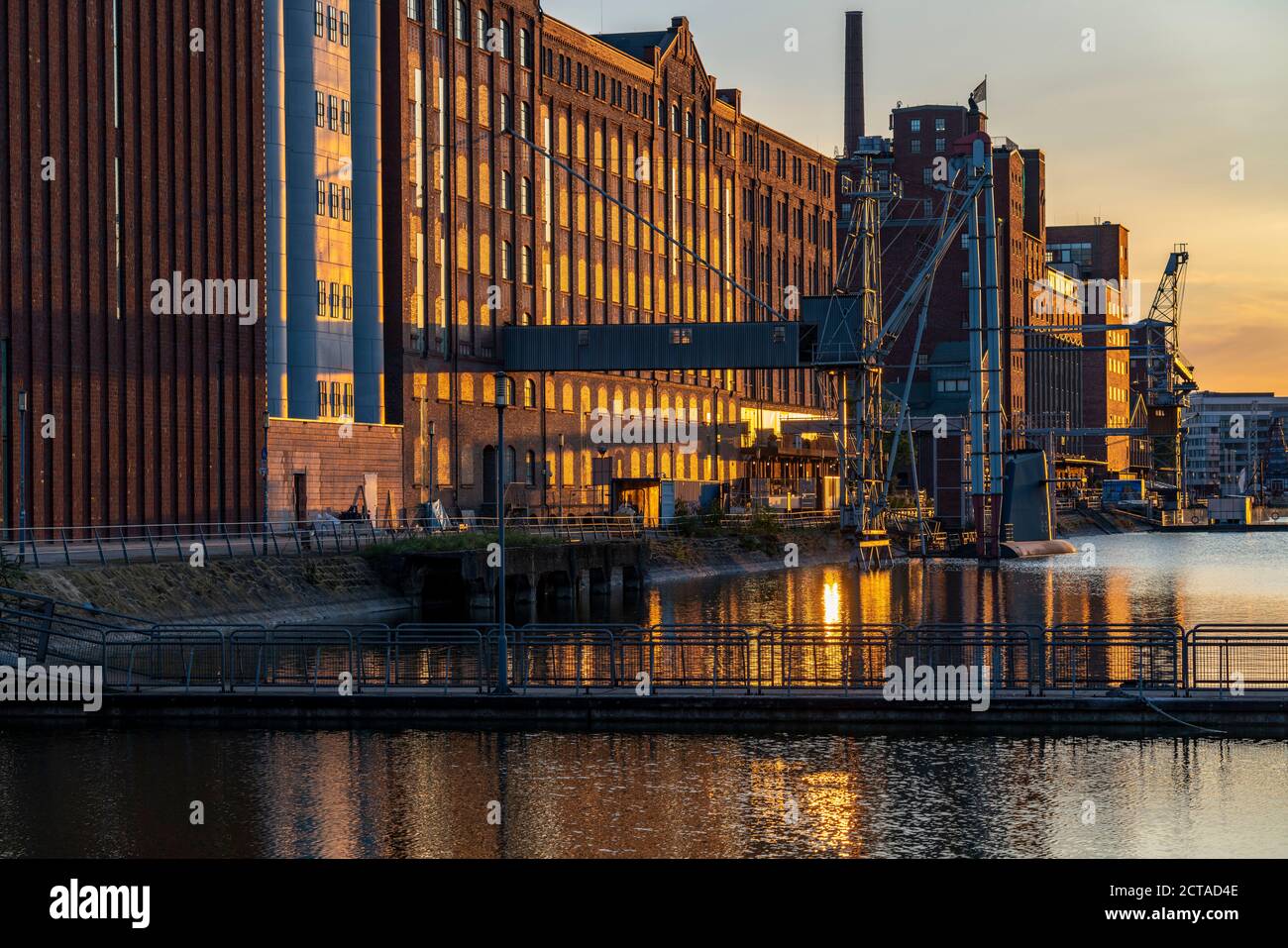 The Inner Harbor, a historic inland port, in Duisburg, Building ...