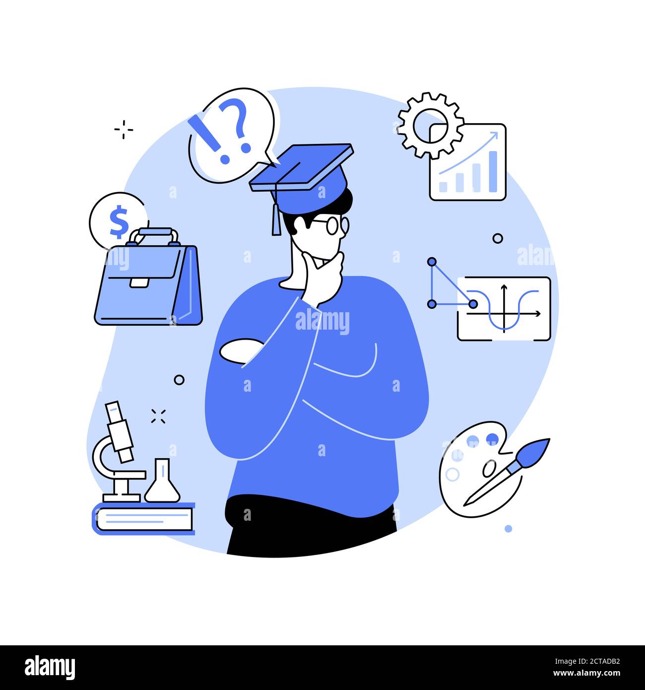 College choice abstract concept vector illustration Stock Vector Image ...